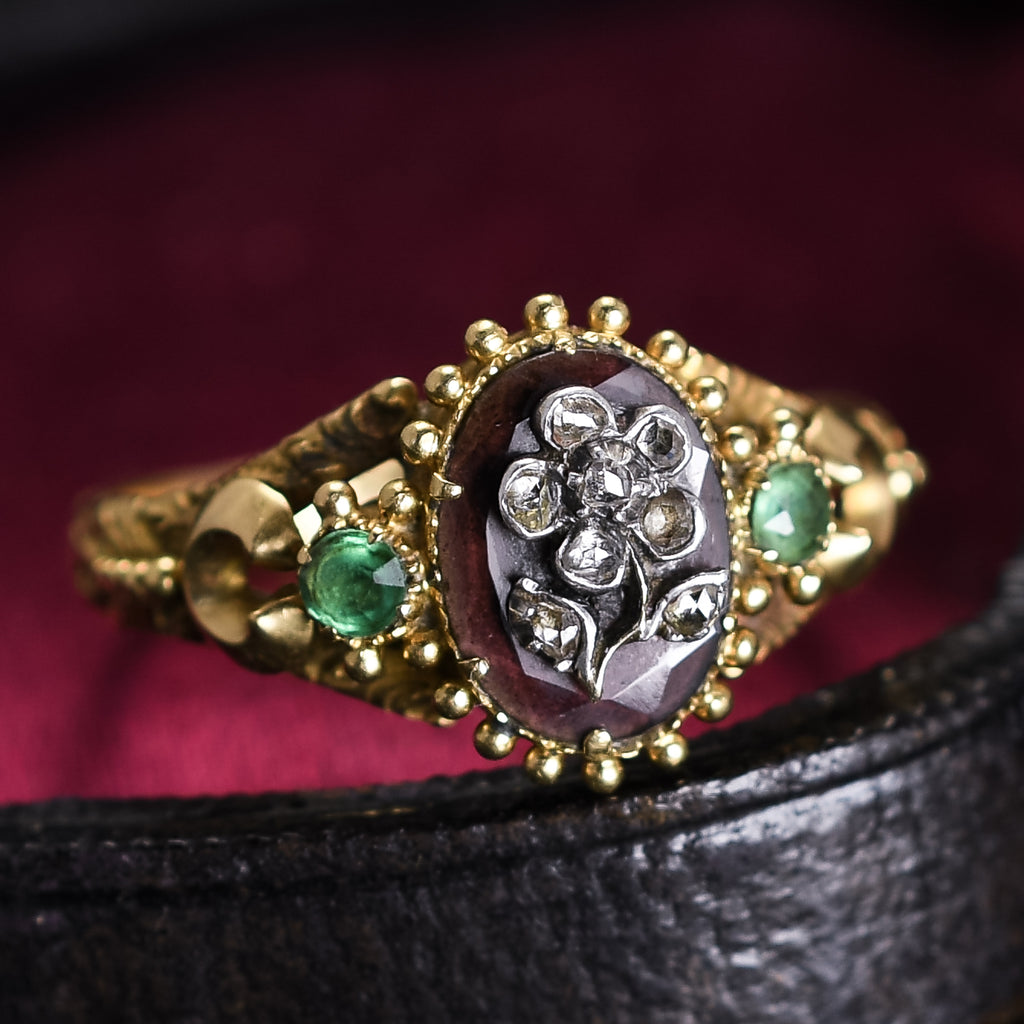 Regency Period Forget-Me-Not Locket Ring – Butter Lane Antiques