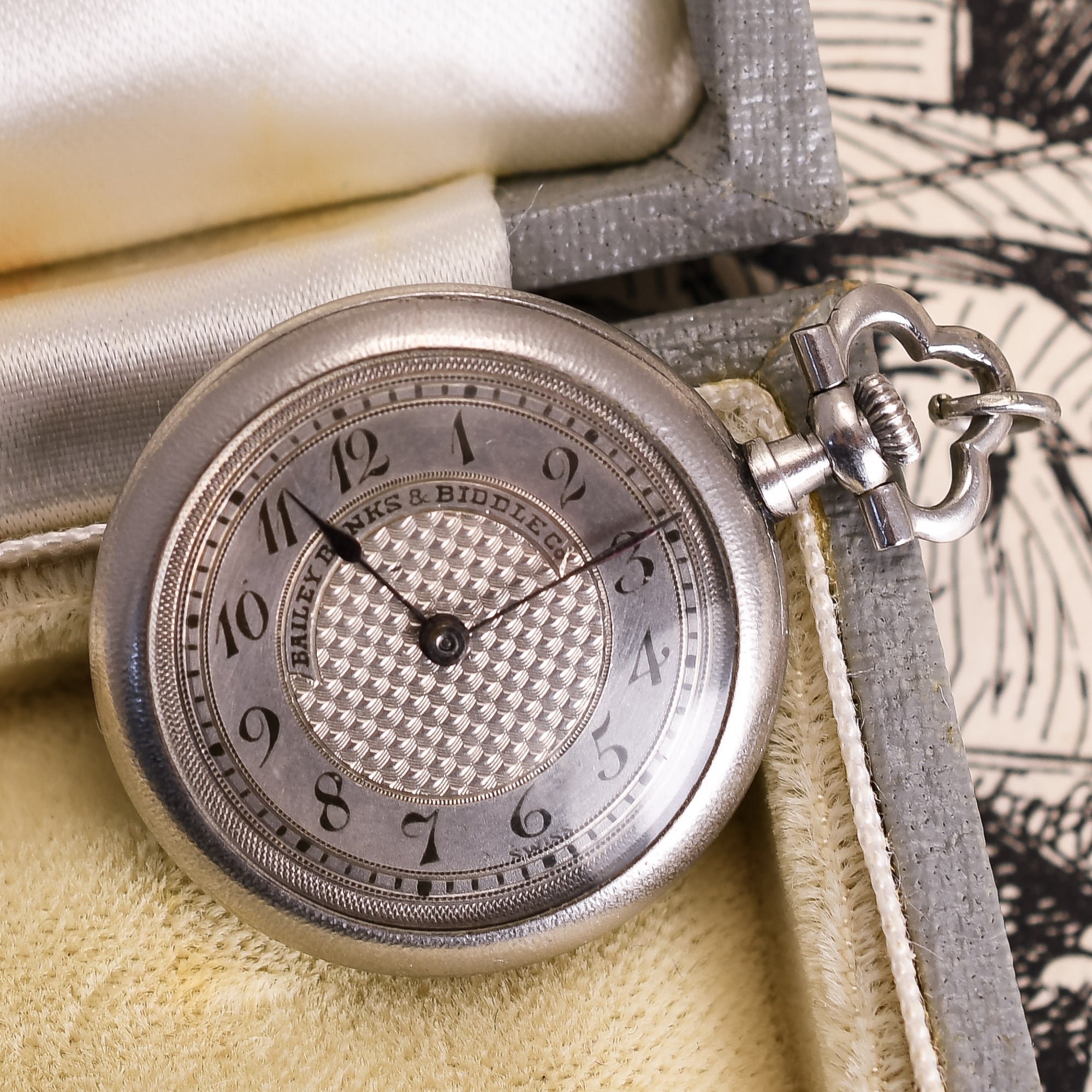 Edwardian Diamond Platinum Pocket Watch by Bailey, Banks & Biddle Co ...