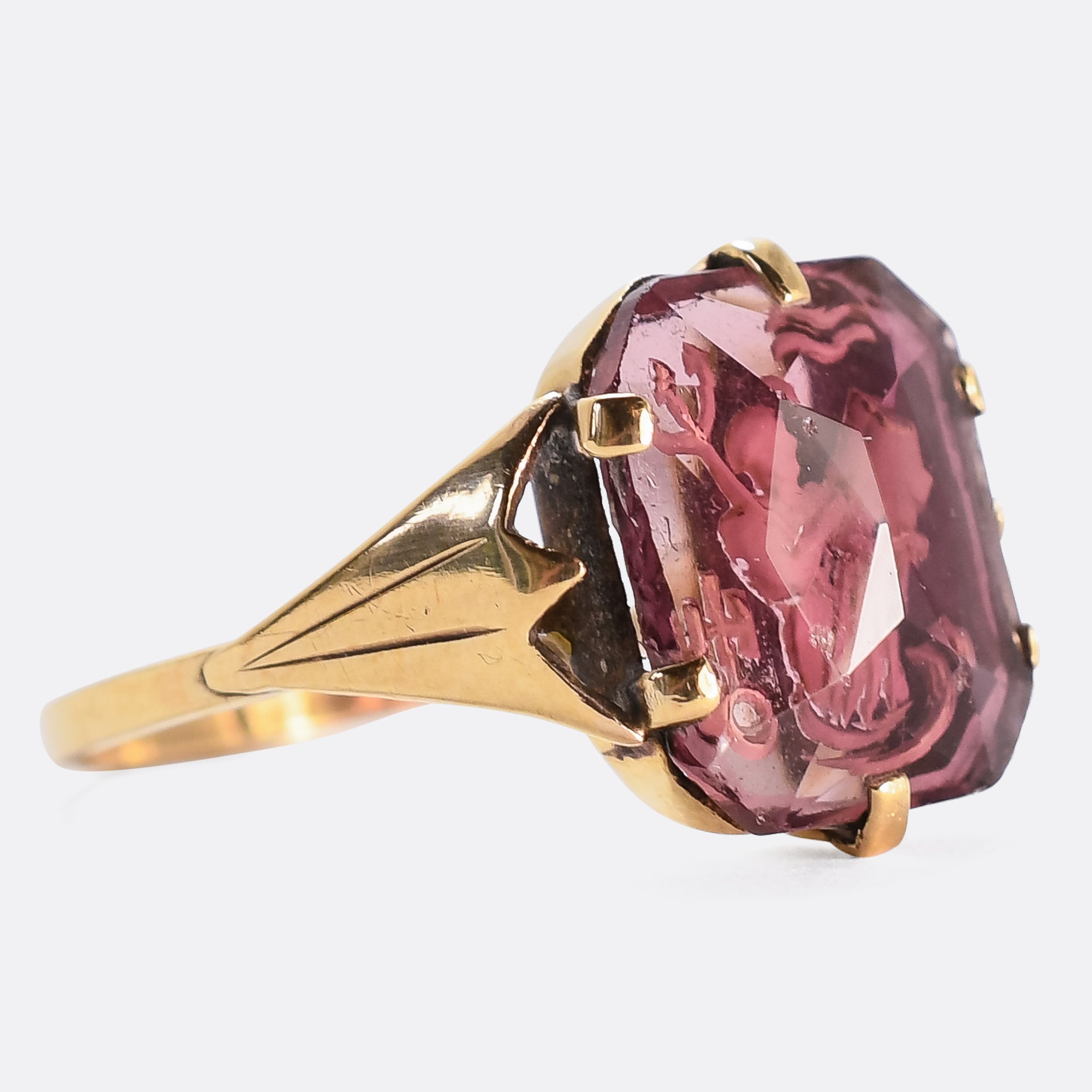 1920's Poseidon Reverse Carved Intaglio Ring – Butter Lane Antiques