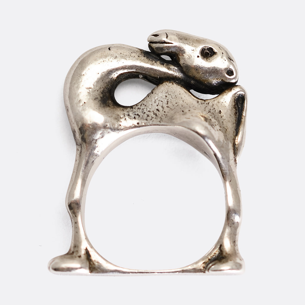 1940's Silver Camel Ring by Moshe Oved – Butter Lane Antiques