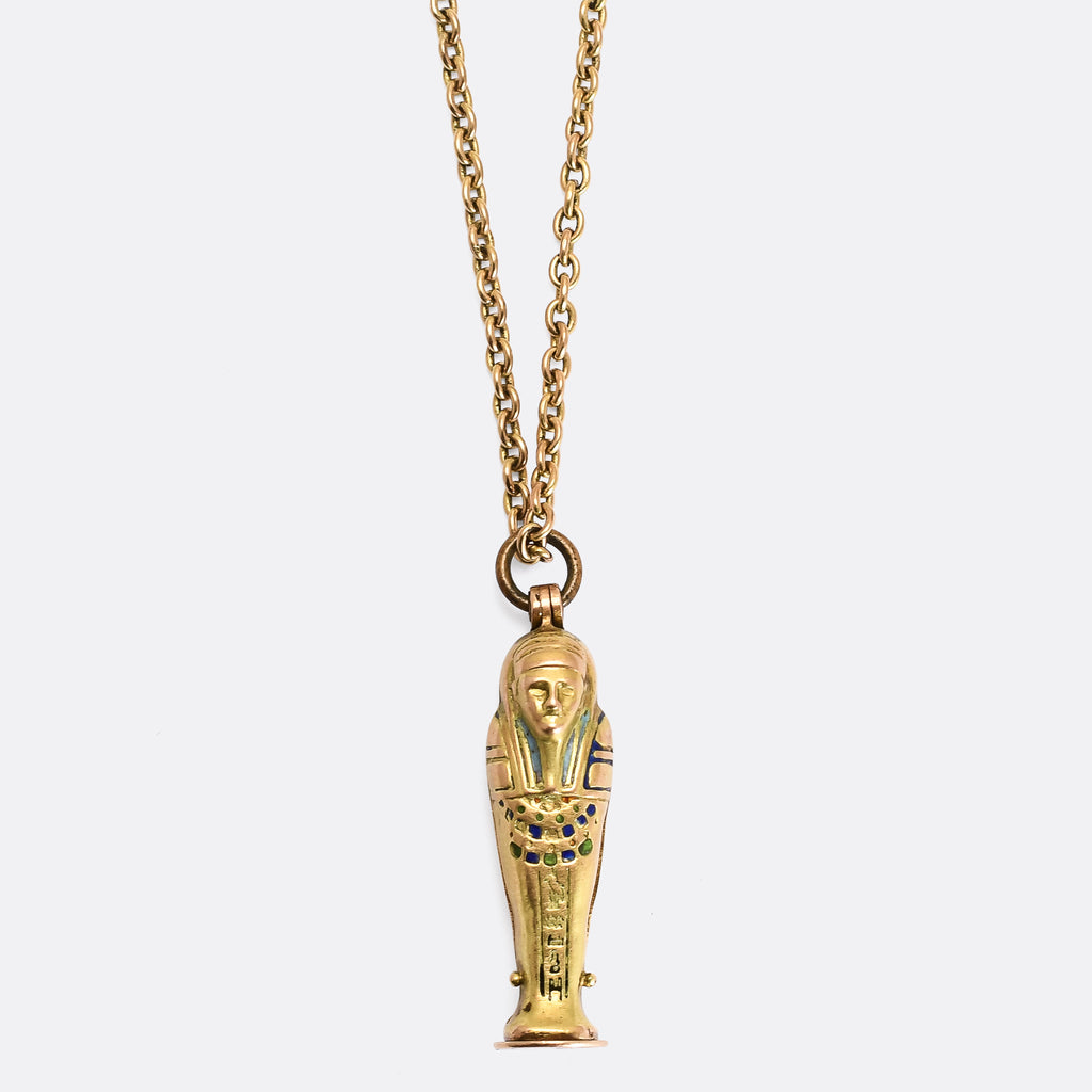 Egyptian Revival Sarcophagus & Mummy Charm – Butter Lane Antiques