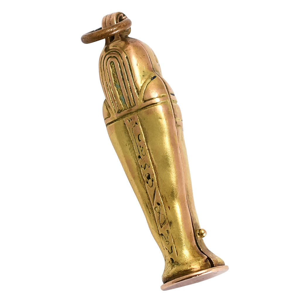 Egyptian Revival Sarcophagus & Mummy Charm – Butter Lane Antiques