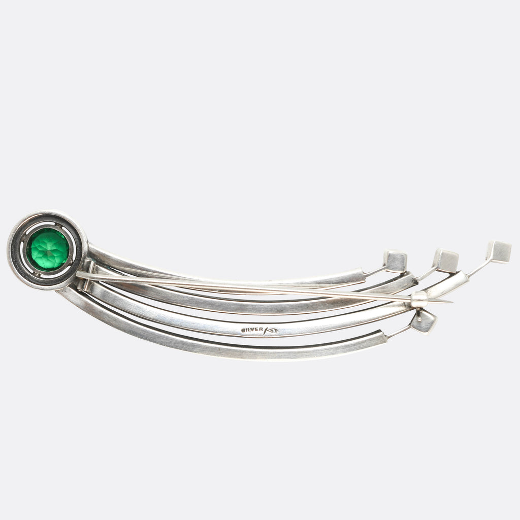 Art Deco Paste Stone Halley's Comet Brooch – Butter Lane Antiques