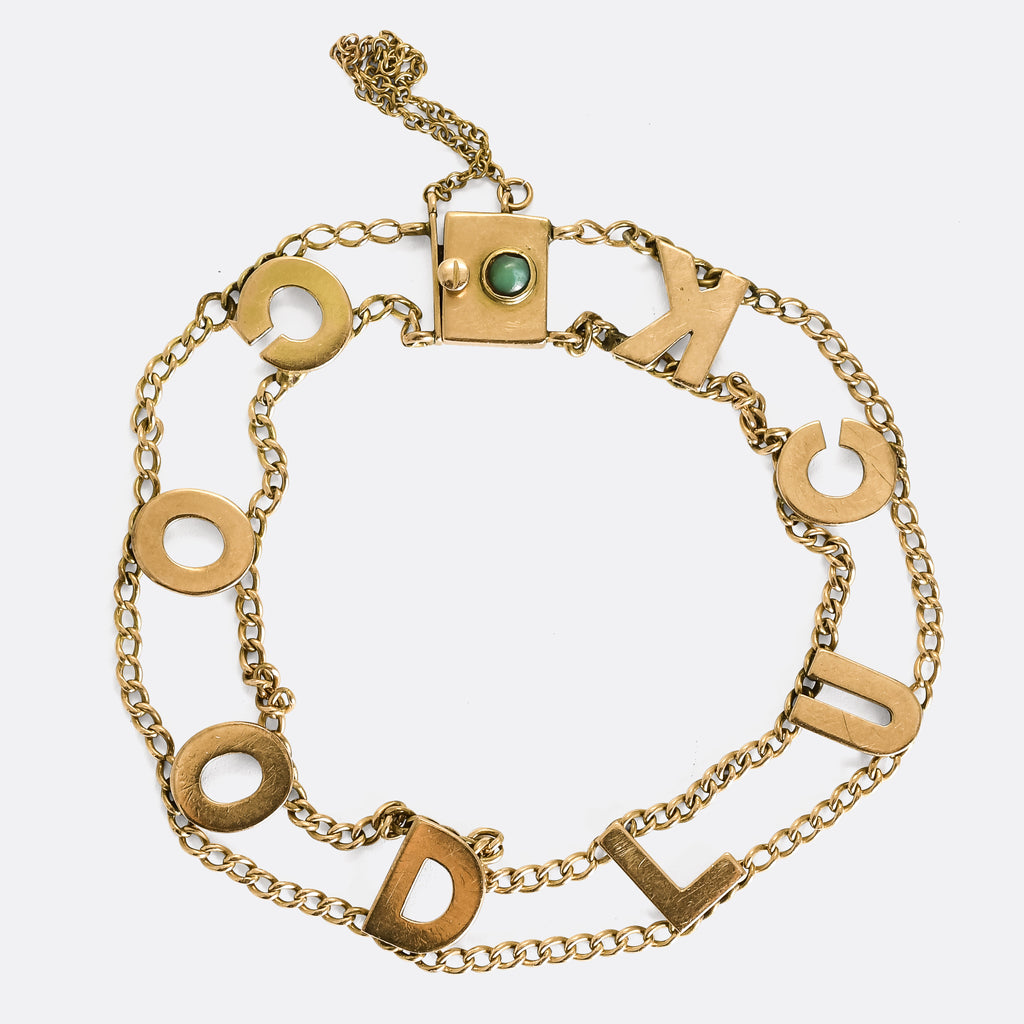 Edwardian Turquoise "Good Luck" Bracelet – Butter Lane Antiques