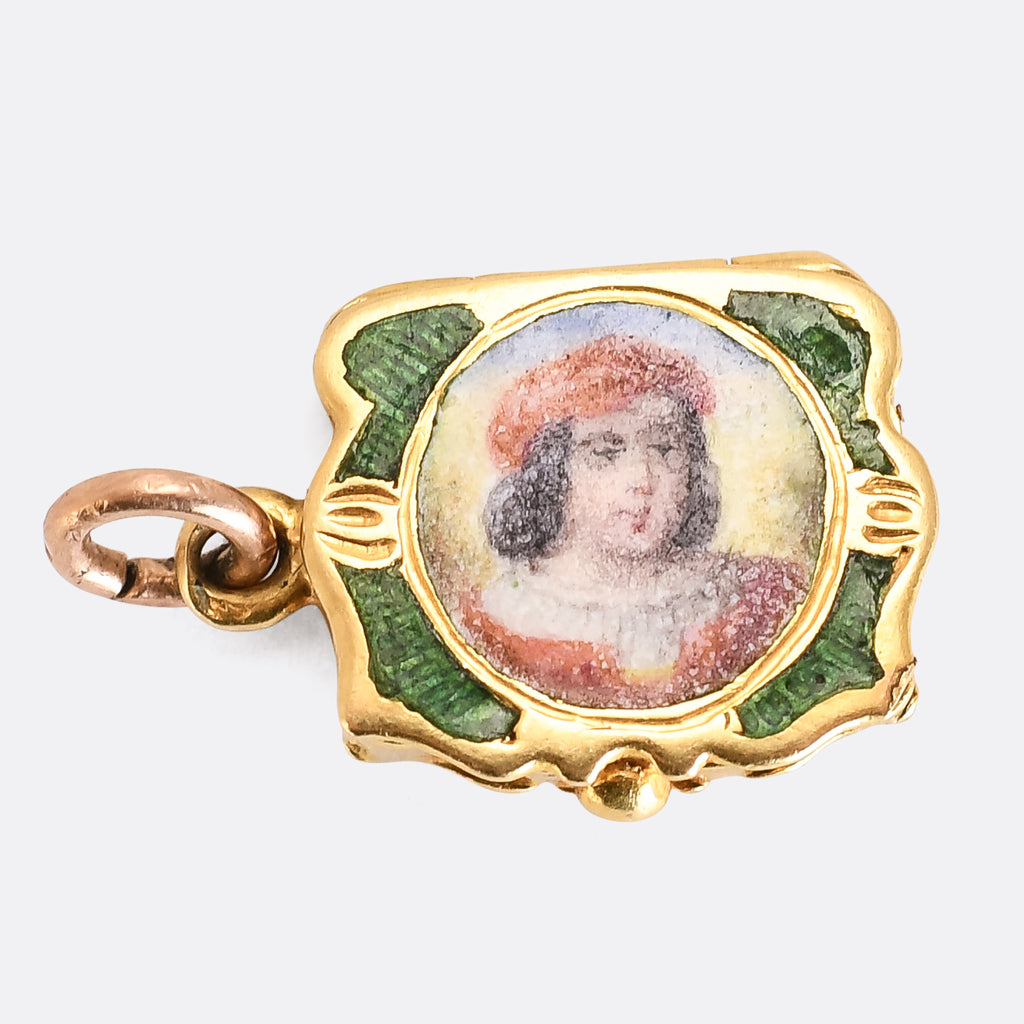 Georgian Enamelled Miniature Purse Locket Charm – Butter Lane Antiques