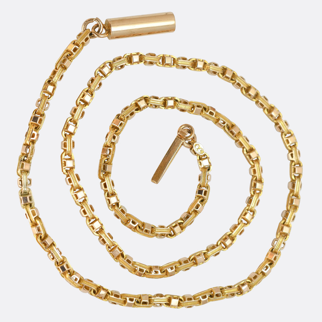 Georgian Gold Fancy-Link Chain – Butter Lane Antiques
