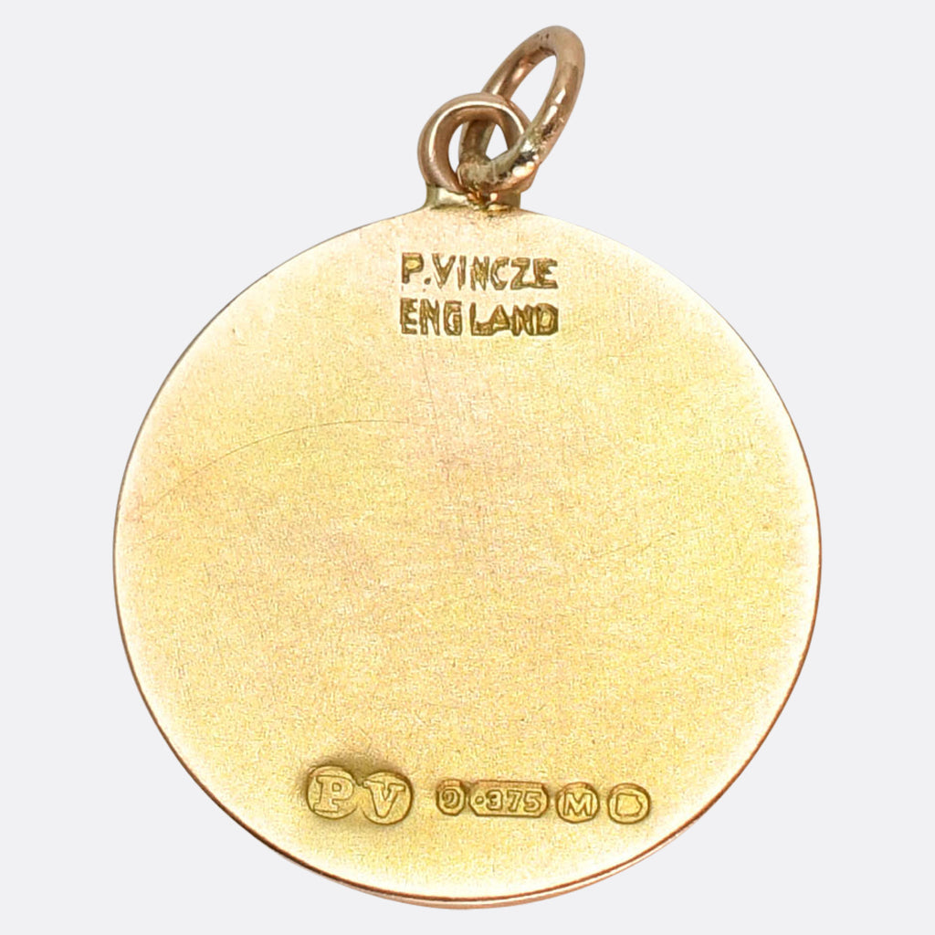 Mid-Century Gold St Christopher Medallion by Paul Vincze – Butter Lane ...