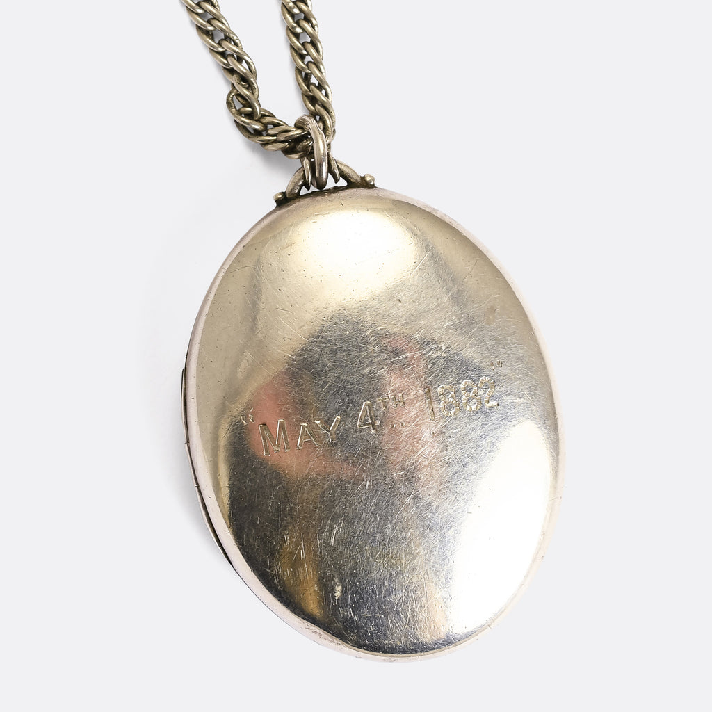 Victorian Silver Butterfly Locket & Chain – Butter Lane Antiques