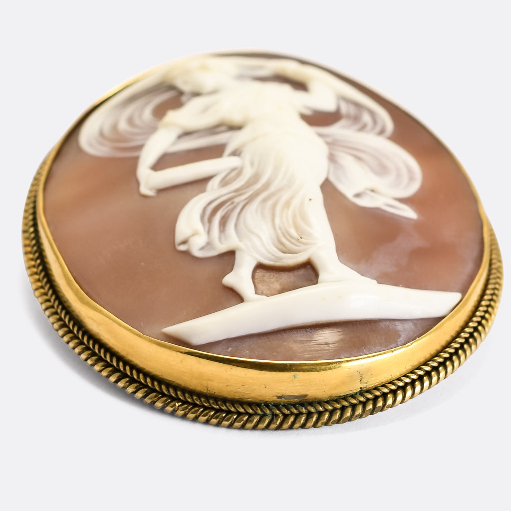 Victorian "The Dancing Muse" Cameo Brooch – Butter Lane Antiques