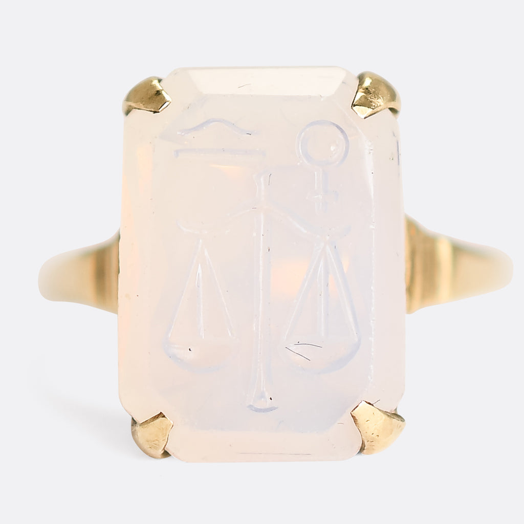 Vintage Opalite Libra & Venus Signet Ring – Butter Lane Antiques