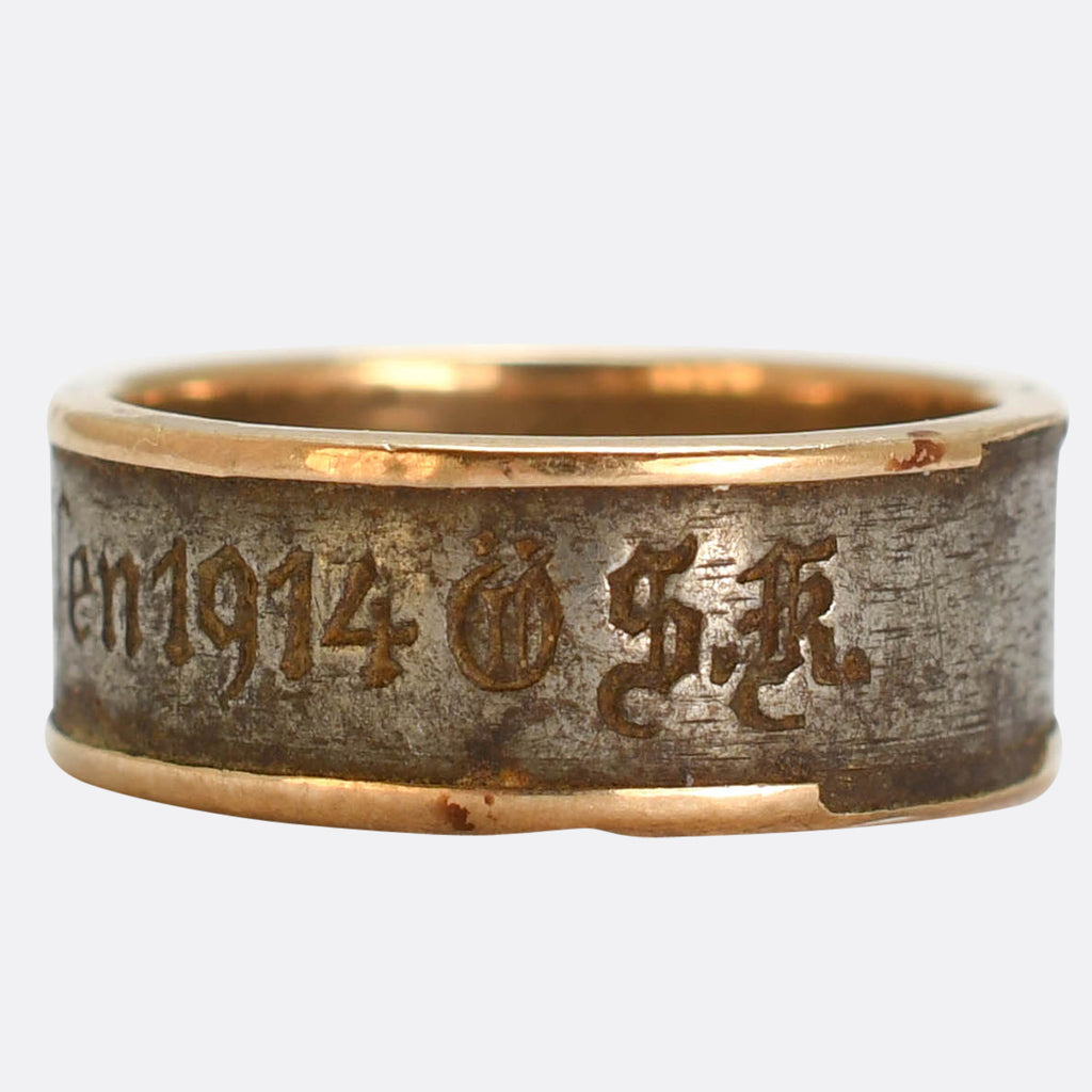 WW1 "I Gave Gold For Iron" Ring – Butter Lane Antiques