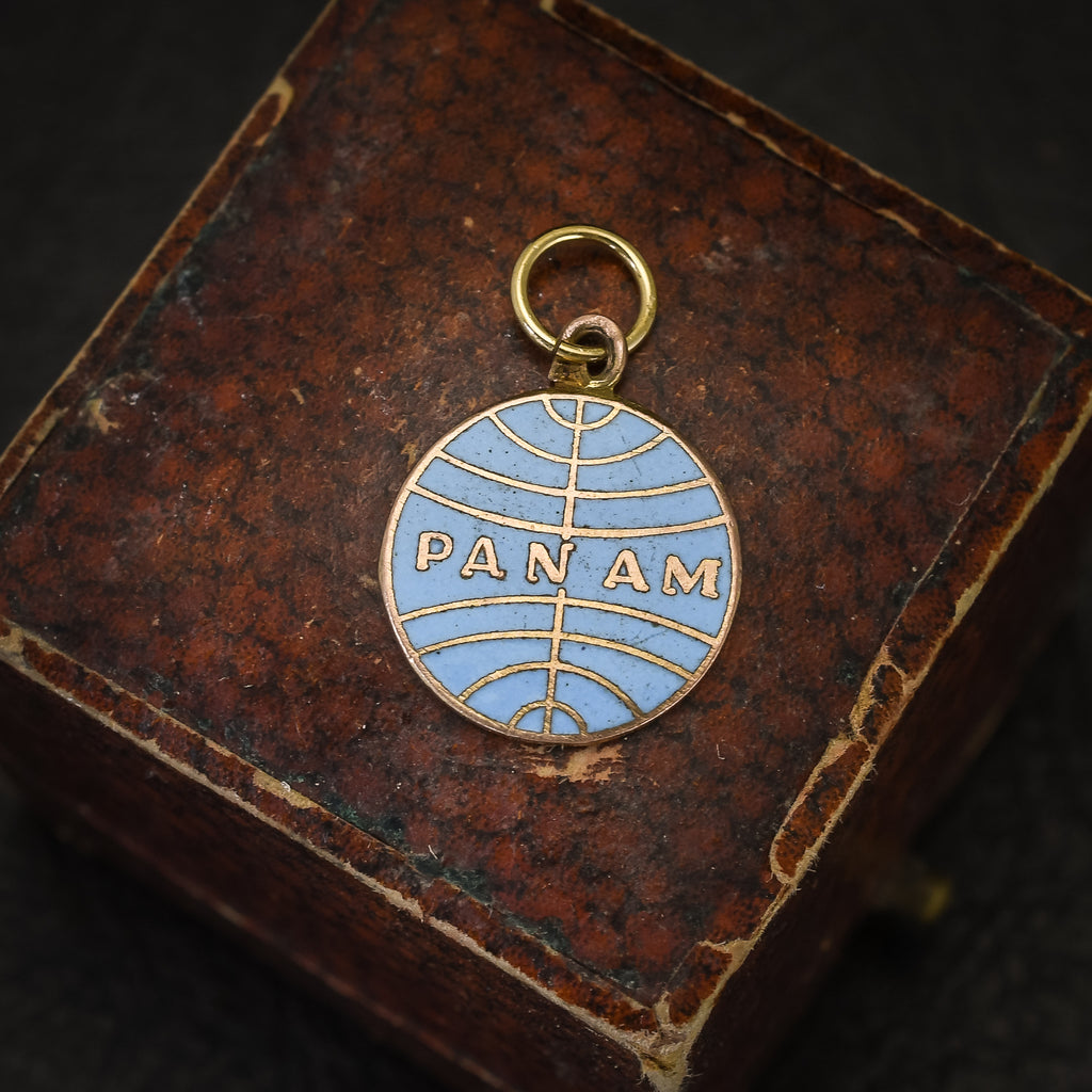 1960s Gold PAN AM Charm Pendant – Butter Lane Antiques