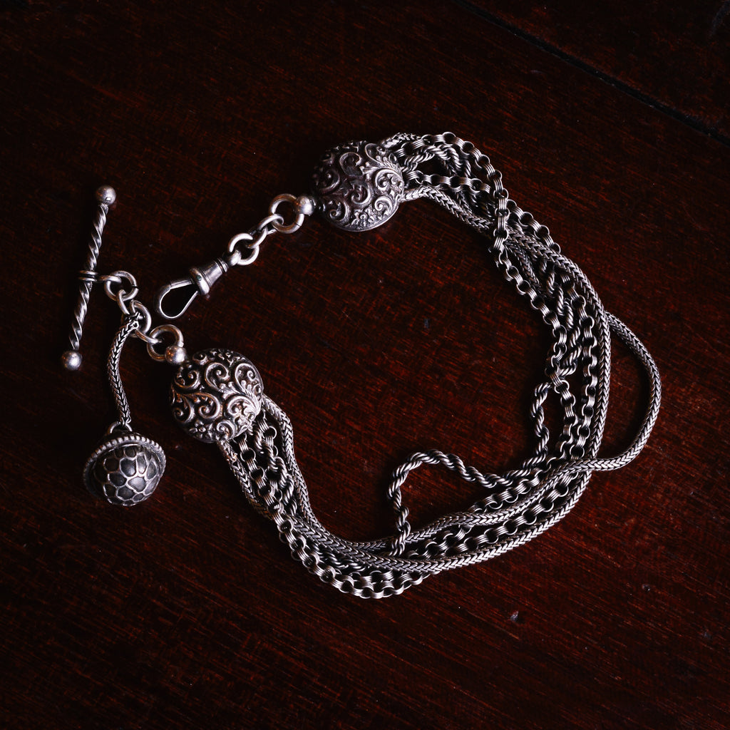 Victorian Silver Albertina Chain – Butter Lane Antiques