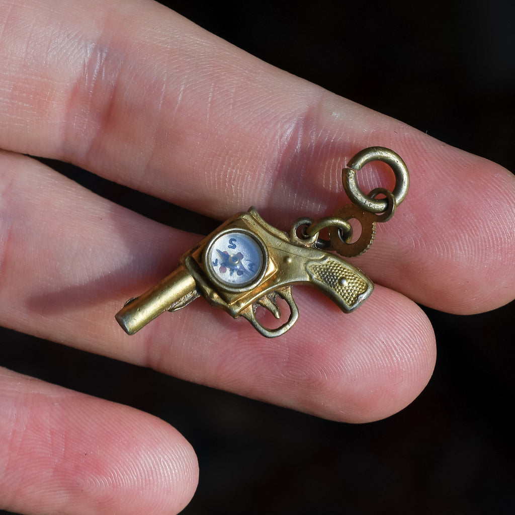 Art Deco Compass Revolver Charm – Butter Lane Antiques
