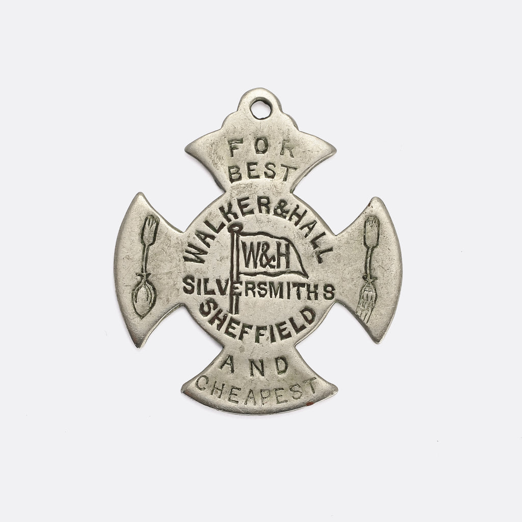 Victorian Walker & Hall Silver Sample Pendant – Butter Lane Antiques