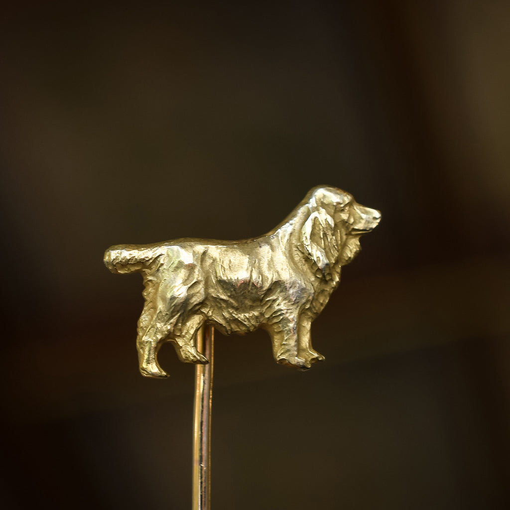 Victorian English Setter Stick Pin – Butter Lane Antiques