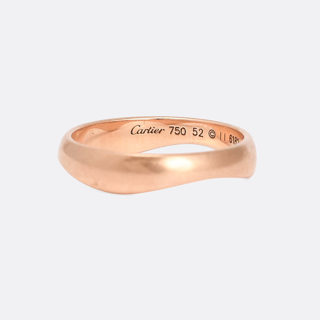Cartier Paris Wave Band – Butter Lane Antiques