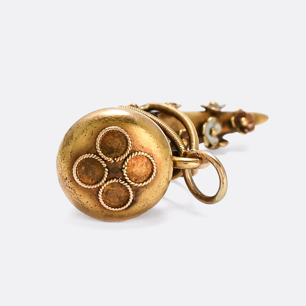 Georgian 18k Gold Cornucopia "Horn of Plenty" Charm – Butter Lane Antiques