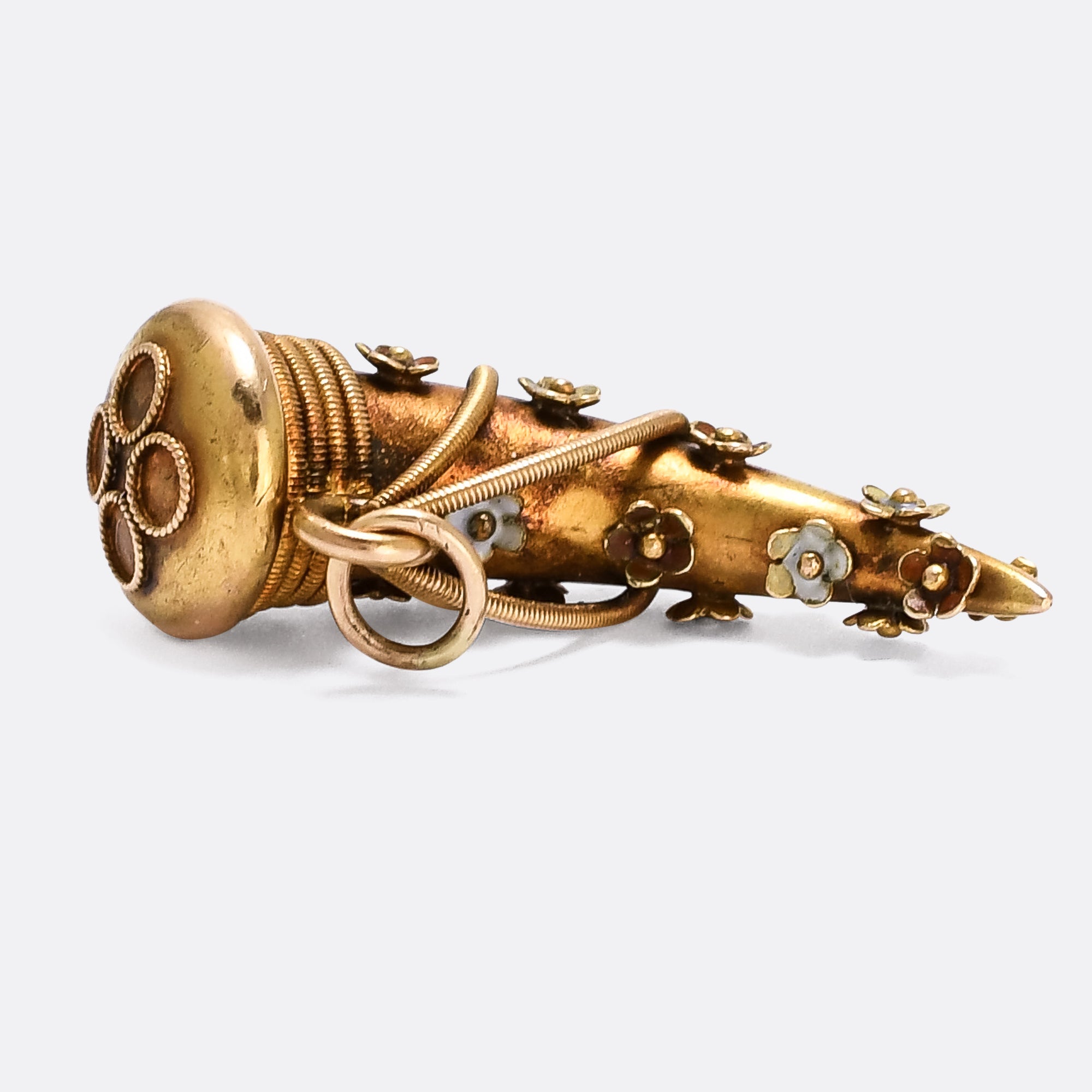 Georgian 18k Gold Cornucopia "Horn of Plenty" Charm – Butter Lane Antiques