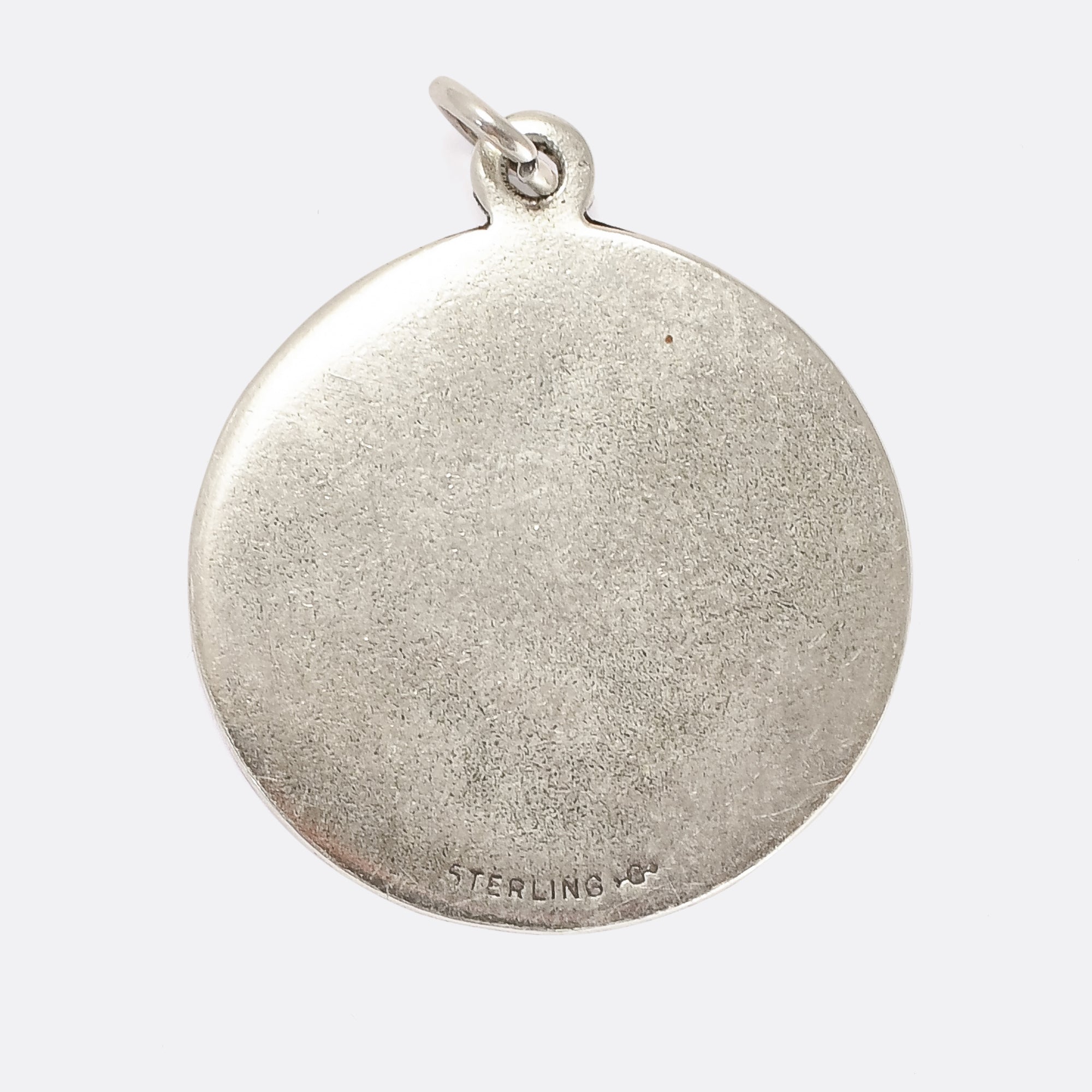 Mid-Century Sterling Silver Record Pendant – Butter Lane Antiques