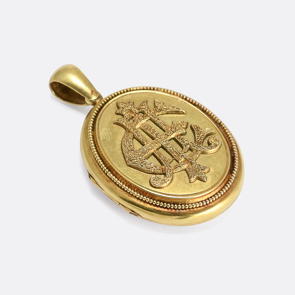 Victorian 15k Gold AEI Locket – Butter Lane Antiques