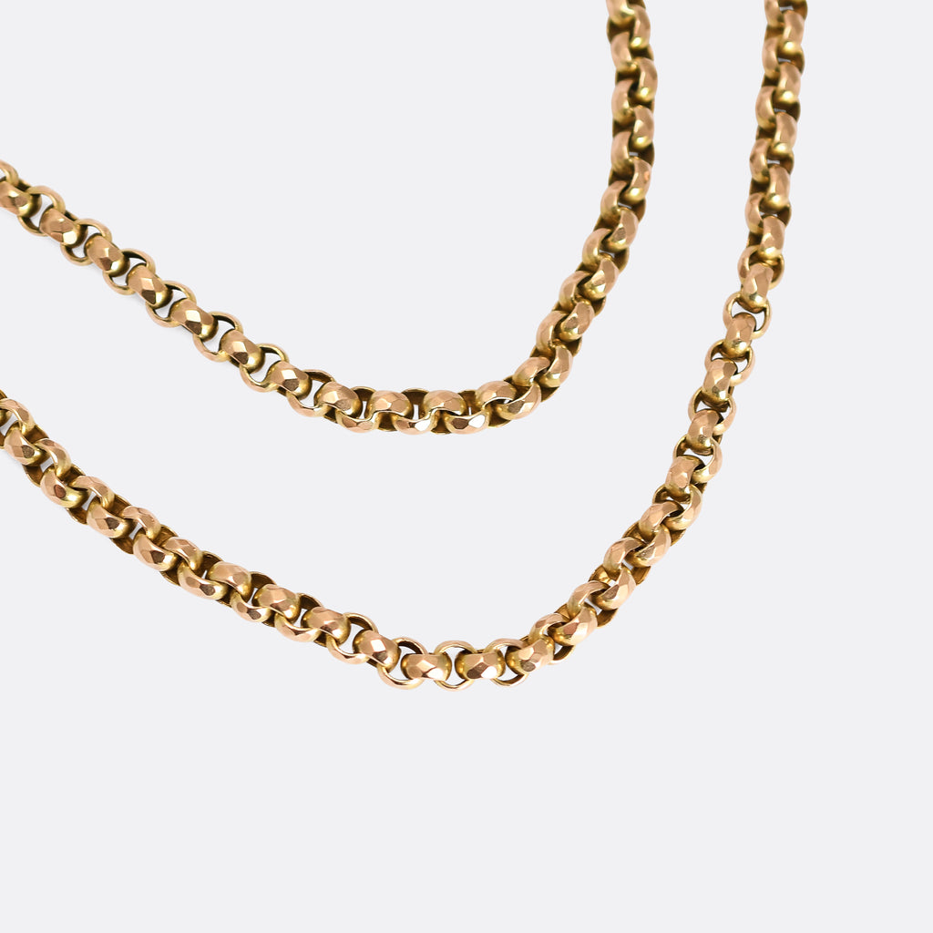 Victorian 9k Gold Long Guard Chain, 60" – Butter Lane Antiques