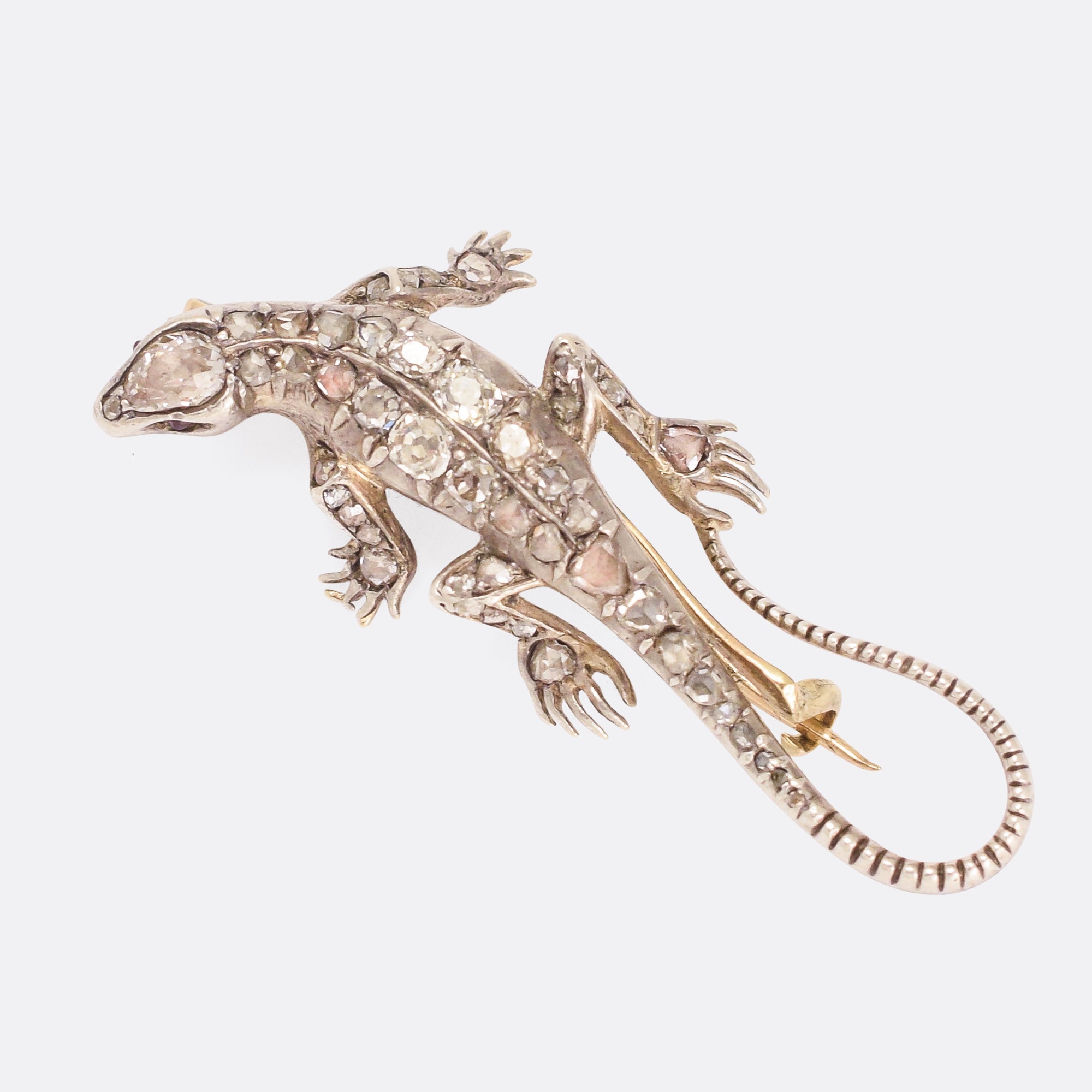 Victorian Diamond Lizard Brooch – Butter Lane Antiques