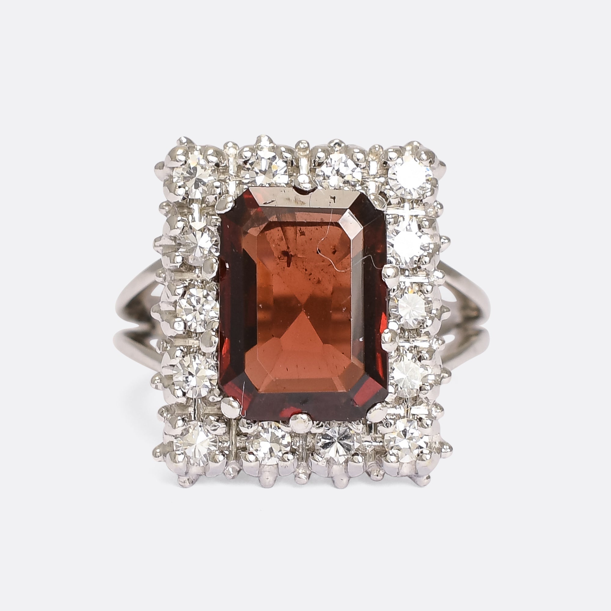 Vintage 6 Carat Garnet Picture Frame Ring – Butter Lane Antiques