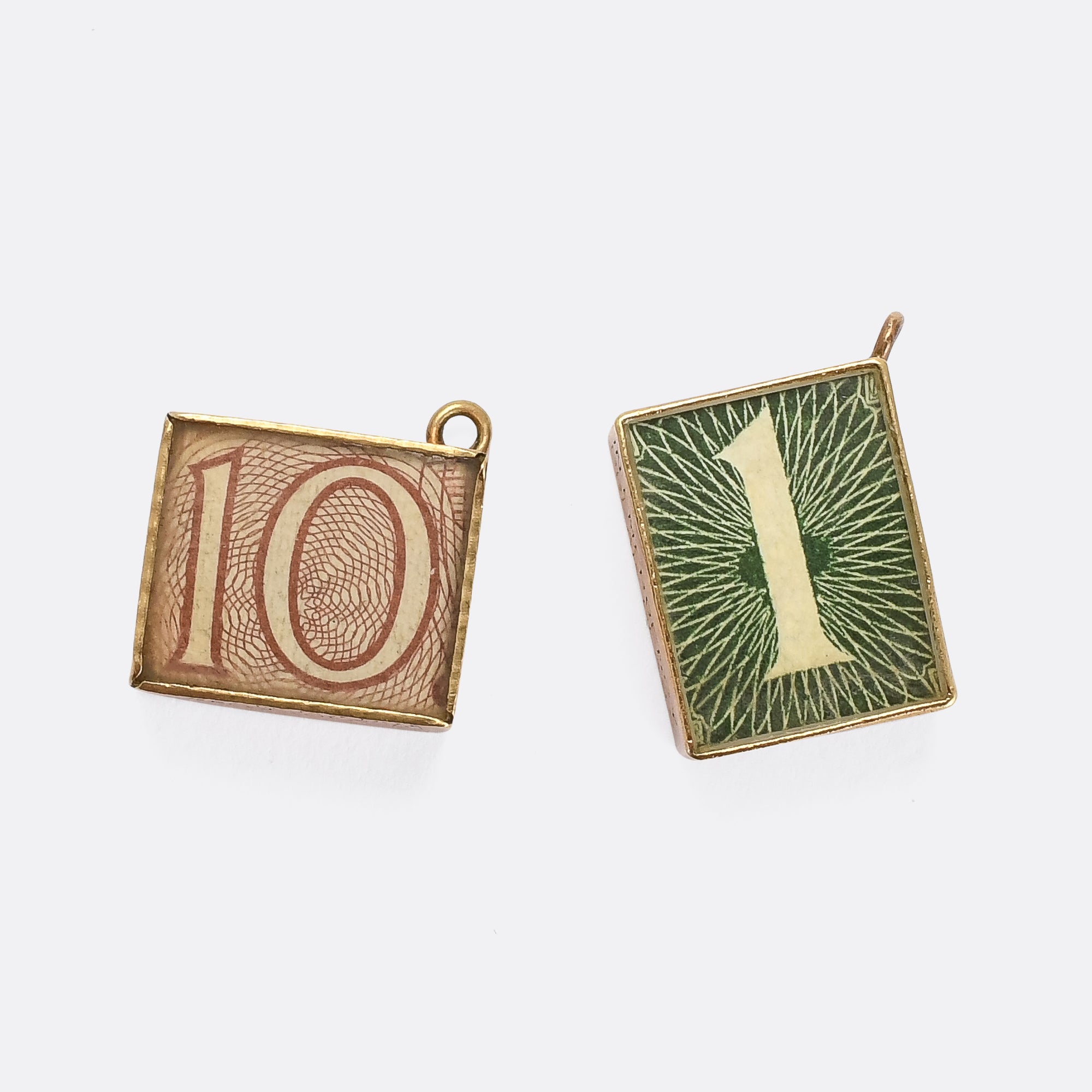 Vintage Gold Break Glass Pound Note Charms – Butter Lane Antiques