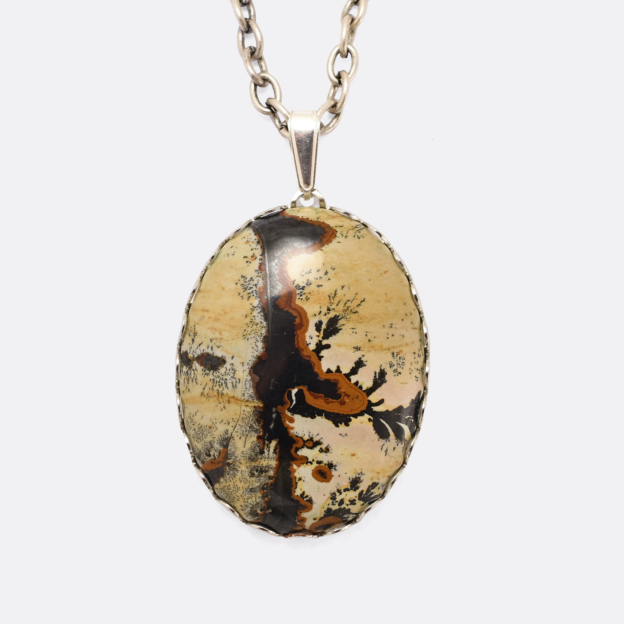Vintage Plume Agate Pendant – Butter Lane Antiques